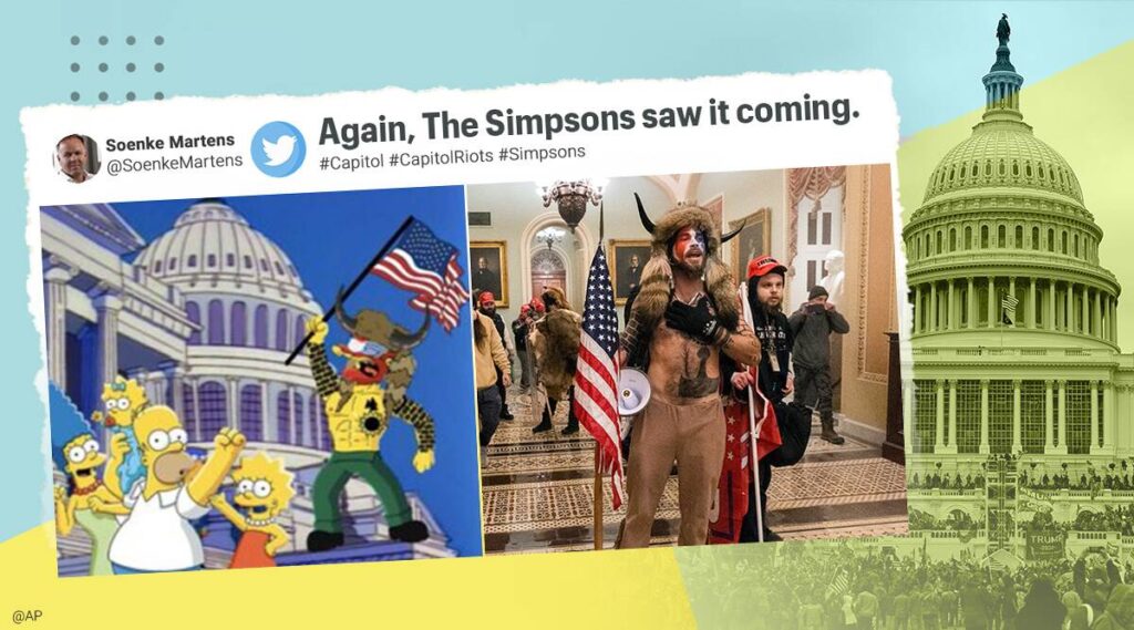 'The Simpsons' apparently predicted the Capitol Hill riots in 1996 ...